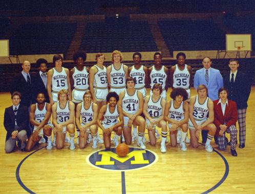 University of Michigan Men's Basketball Team, 1975 / BKT1975 | Bentley ...