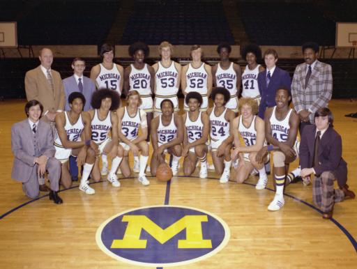 University of Michigan Men's Basketball Team, 1976 / BKT1976 | Bentley ...