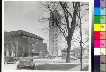 Hill Auditorium, Burton Tower, Rackham School of Graduate Studies ...