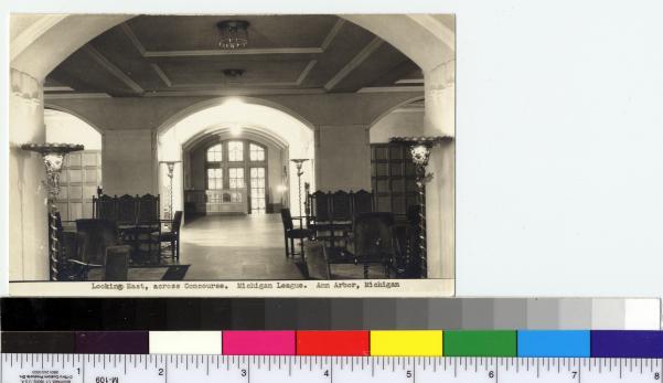 Looking East, across Concourse. Michigan League. / BL004758 | Bentley ...