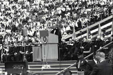 Commencement, May 1964, LBJ Great Society Speech / BL005685 | Bentley ...