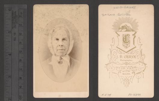 [Sarah Moore Grimké, 1792-1873]. | William L. Clements Library Image Bank | University of ...