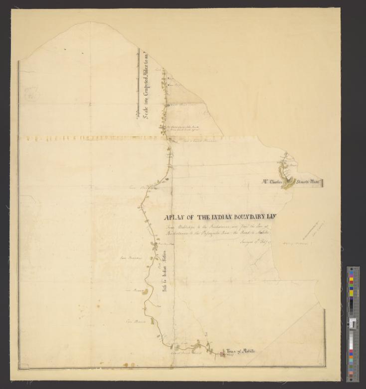 A plan of the Indian boundary line [torn] : From Atchtickpi to the ...